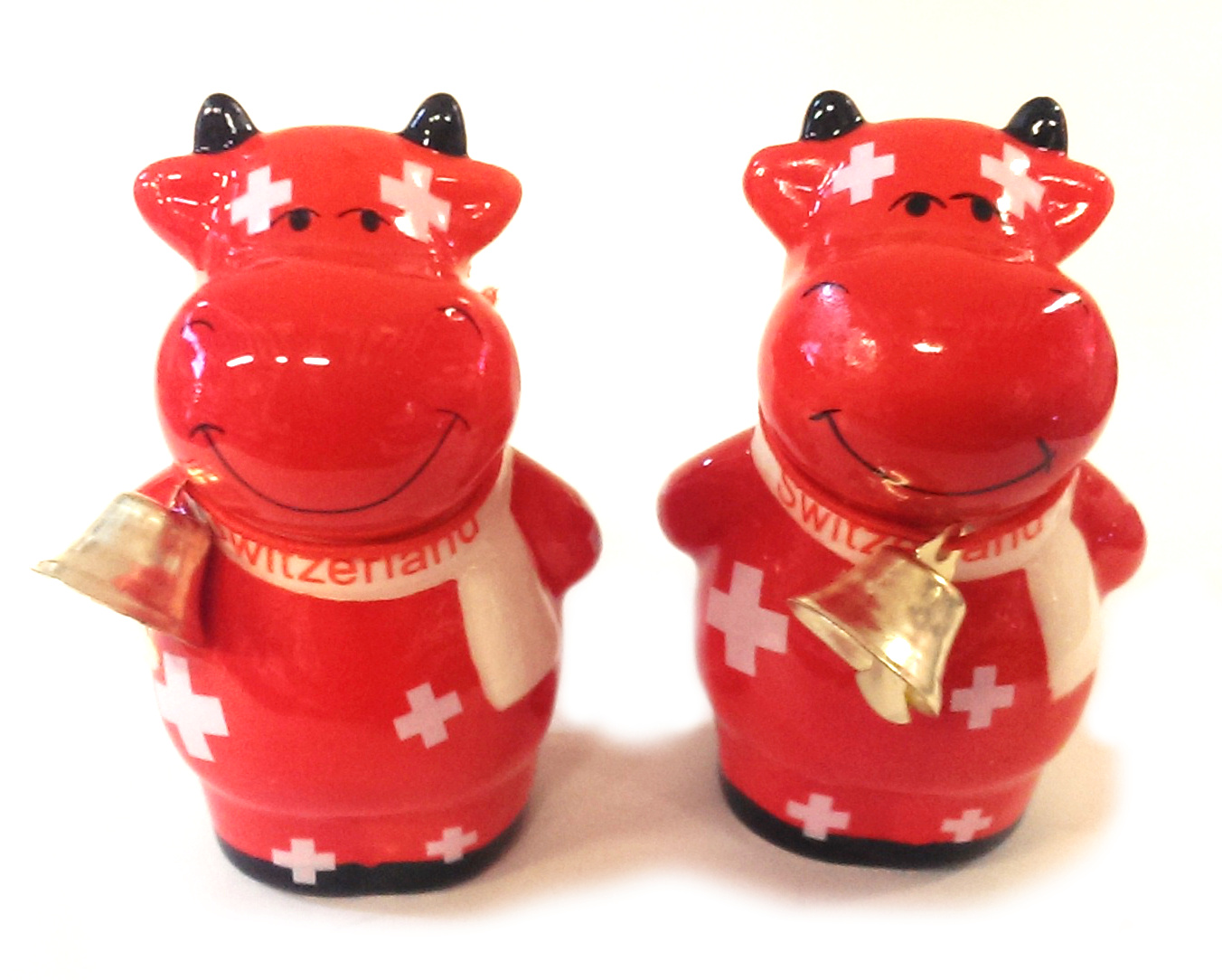 Salt and pepper Swiss cow - BazarOuchy