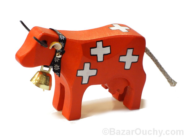 Vache Croix suisse - Petite - BazarOuchy.com
