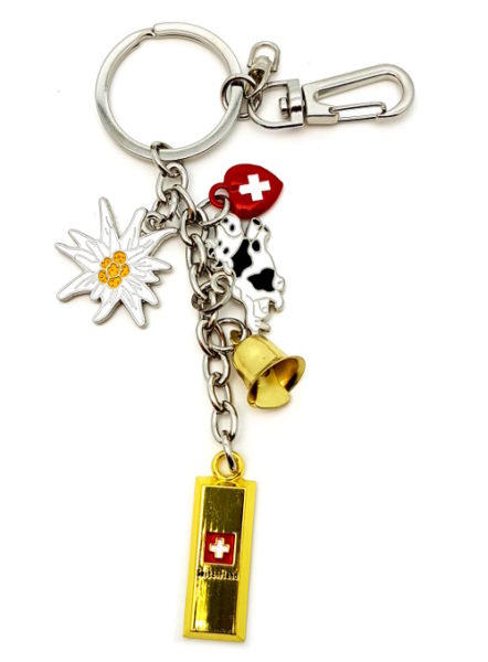 Swiss gold ingot keychain - BazarOuchy