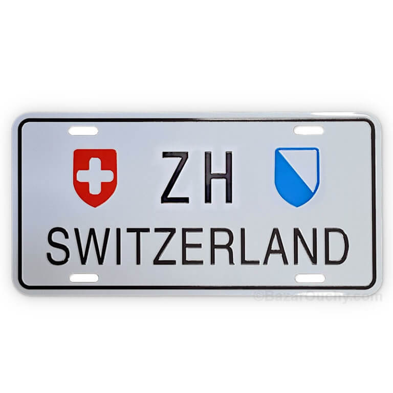 Zurich car plate - BazarOuchy
