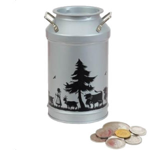 Tirelire boille à lait suisse - BazarOuchy